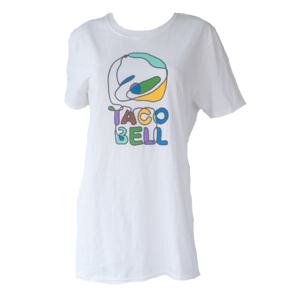 Taco Bell | Shirts | Nwt Taco Bell Graphic White Short Sleeve Tshirt ...